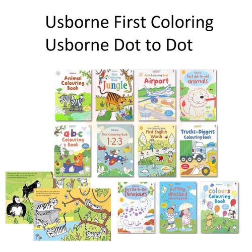 Jual Usborne Little First Colouring Dot to Dot Activity Book with Sticker - nursery rhymes ...