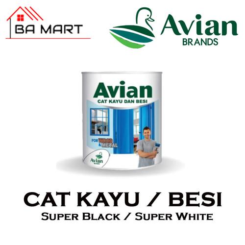 Jual Avian SW SB Super White Black 1kg Cat besi kayu Putih Hitam ...