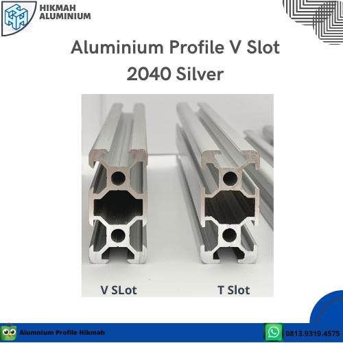 Jual Aluminium Profile 2040 V Slot Silver Harga Per 1 Cm - Kab. Bekasi ...
