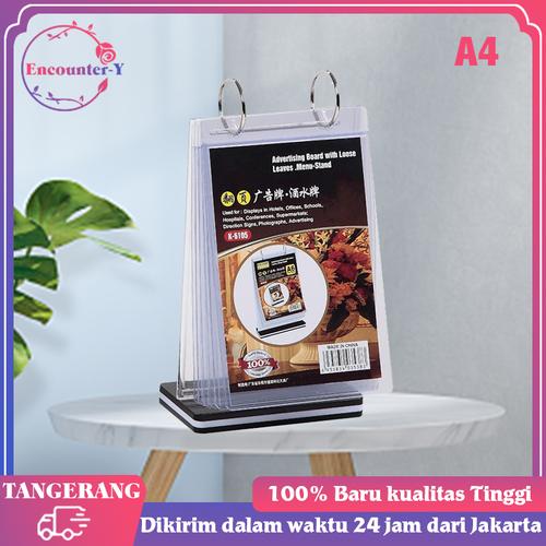 Jual Rak Menu Akrilik A4 Acrylic Menu Card Tempat Menu Akrilik Stand ...