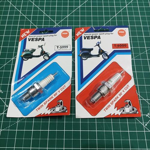 Jual Busi Vespa NGK Drat Panjang Drat Pendek Vespa PX Excel Super ...