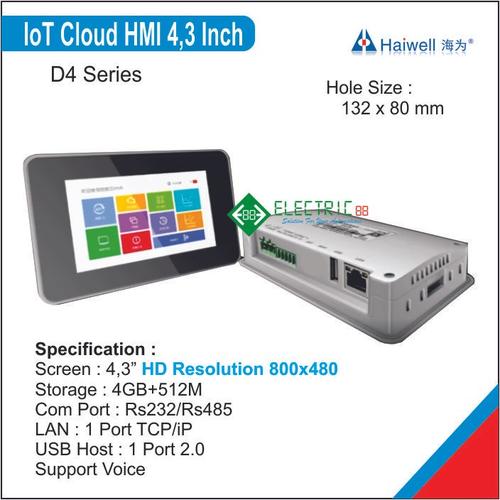 Jual D4 Haiwell IoT Cloud HMI 4.3 Inc" - Kab. Bekasi - Elektrik Otomasi ...