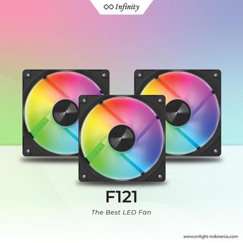 Jual Fan Casing infinity F121 12cm- Rainbow LED 120mm Fan - Jakarta ...