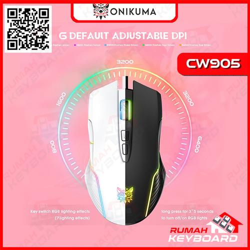 Jual GAMING MOUSE - ONIKUMA - CW905 - WIRED - LIGHT WEIGHT - RGB ...