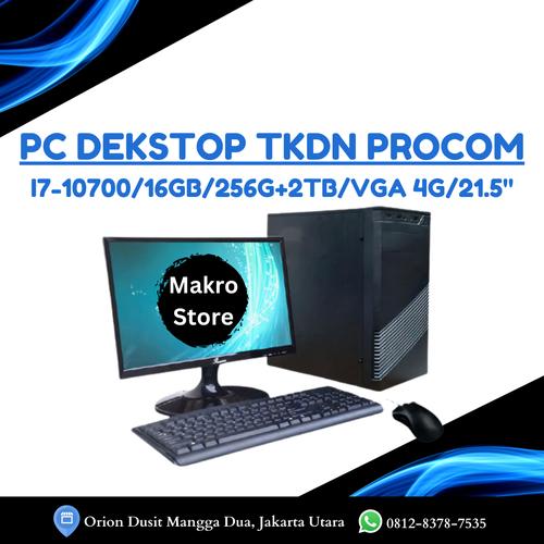 Jual PC DESKTOP TKDN PROCOM PMG-10700 | i7-10700/16Gb/256G+2TB/VGA 4G ...