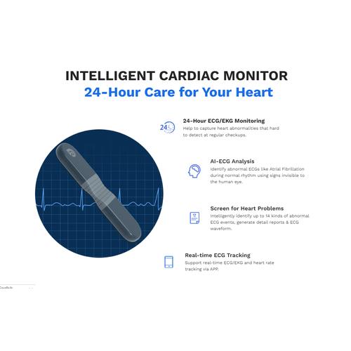 Jual ECG 24 hours monitoring Wearable ECG Bluetooth heart rate ...