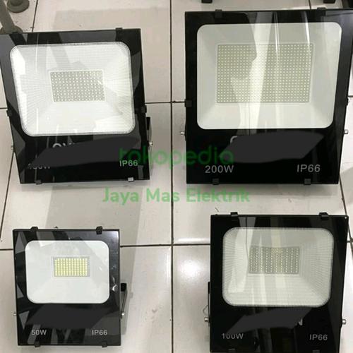 Jual LAMPU SOROT SMD LED FLOODLIGHT 50W 100W 150W 200W IP66 WATERPROOF - Putih, 50W - Jakarta ...