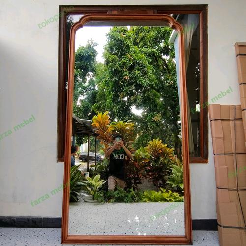 Jual cermin full body minimalis/ cermin berdiri / cermi jati minimalis ...