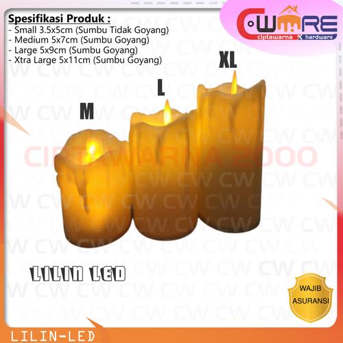 Jual Lilin LED Elektrik Meleleh Sumbu Goyang Lampu Pesta Dekorasi - MRM ...