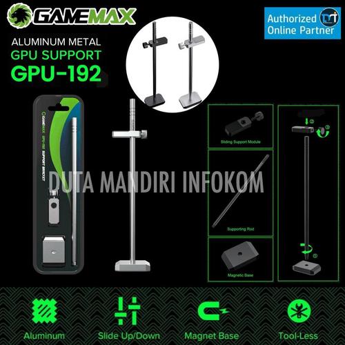 Jual GameMax GPU-192 - 192mm Aluminum GPU I VGA Holder - Black Edition ...