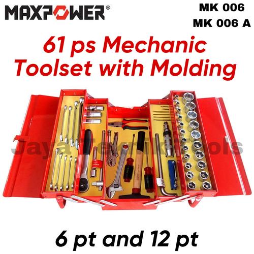 Jual Mechanical Tool Set 61 pcs Maxpower Mekanik MK 006 Box Socket Ring ...
