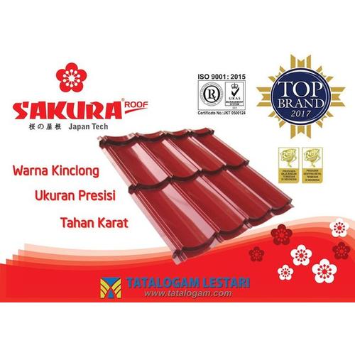 Jual Seng Genteng POLOS Sakura RED MARON TERBAIK dan TERMURAH ASLI ...