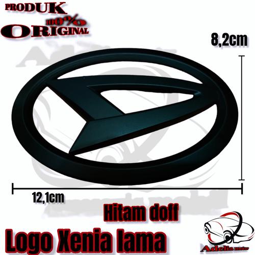 Jual emblem logo Daihatsu Xenia lama hitam doff Terios lama luxio grand ...