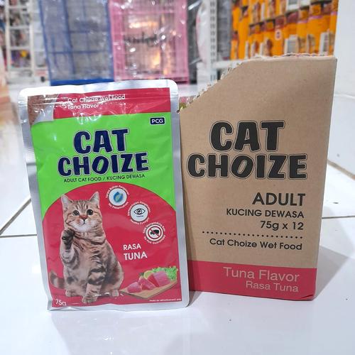 Jual (12 sachet) Cat Choize Sachet 75g - Makanan Basah Kucing Rasa TUNA ...