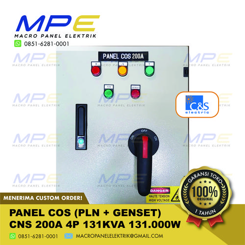 Jual Panel COS PLN Genset CNS / Panel COS C&S 200A 4P 131KVA 131.000W ...