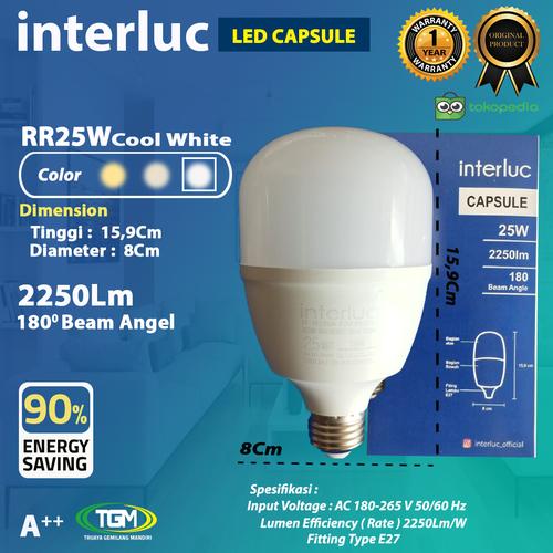 Jual Lampu Interluc LED CAPSULE RT25W Cool White - Jakarta Selatan ...