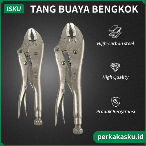 Jual Tang Buaya Bengkok ISKU Vise Grip Locking Pliers Tang Jepit 7-10 ...
