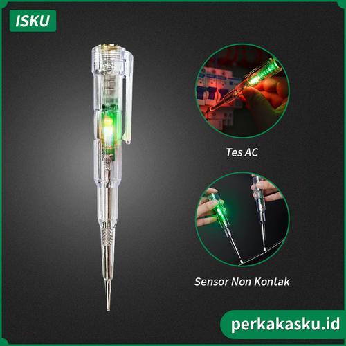 Jual Tespen Listrik ISKU Test Pen Non Contact Tespen AC Votlage 100 ...
