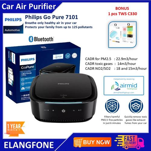 Promo Philips Go Pure GP7101 Car Air Purifier Pembersih Udara Mobil via ...