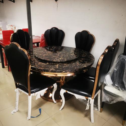 Jual meja makan bulet marmer 6 kursi - Kota Surabaya - trixie mebel ...