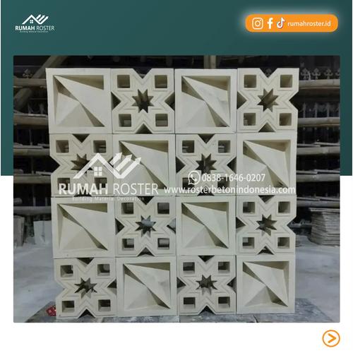 Jual Roster Beton Putih/Roster Minimalis - Kombinasi Arraw dan Maha ...