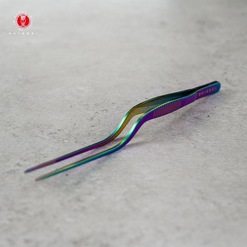 Jual Shinsei Offset Tweezer 16cm/21cm Polychrome Pinset Makanan - 21 cm ...