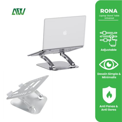 Jual RONA Laptop Stand Tablet Universal Rotated Adjustable Alumunium - Hitam - Jakarta Utara ...