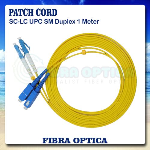 Jual Patch Cord SC-LC SM 1m | FO SC/UPC-LC/UPC Single Mode Duplex 1 ...