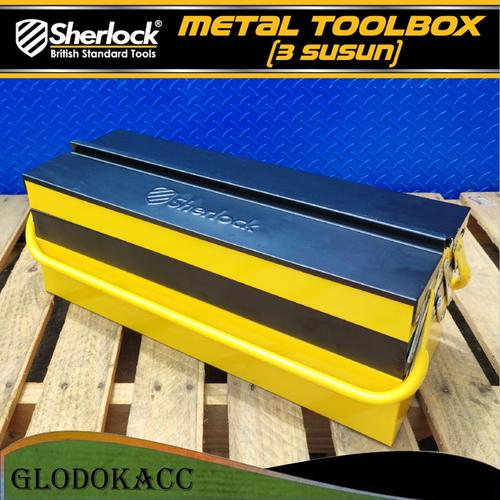 Jual Tool Box 3 Susun Metal Toolbox 3 Layer Original Sherlock Daily ...
