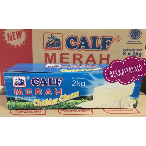 Jual Jual CALF MERAH HALAL Keju Cheese Cheddar 2 Kg Diskon - Kota ...