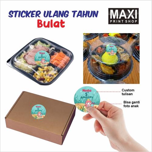 Jual Stiker Label Birthday /ulang tahun anak custom - 8,5x8,5 cm - Kota ...