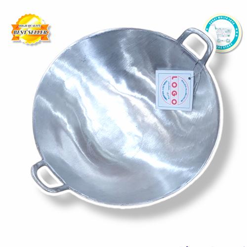 Jual KUALI PENGGORENGAN ALUMINIUM COR SUPER TEBAL LOGO 40 CM ANTI ...