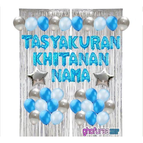 Jual Paket dekorasi tasyakuran khitanan backdrop sunatan khitan balon ...