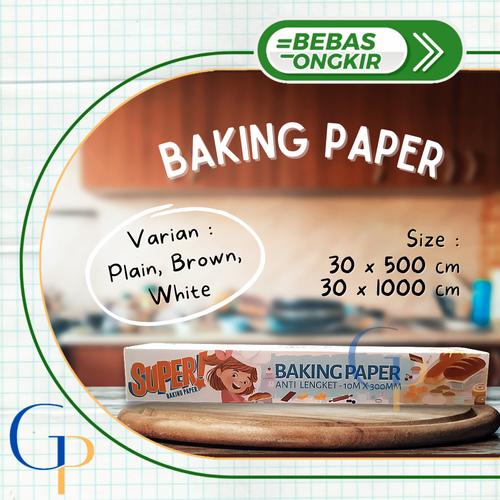 Jual Baking Paper Roll Motif Dan Polos/ Kertas Roti/ Kertas Alas Kue ...