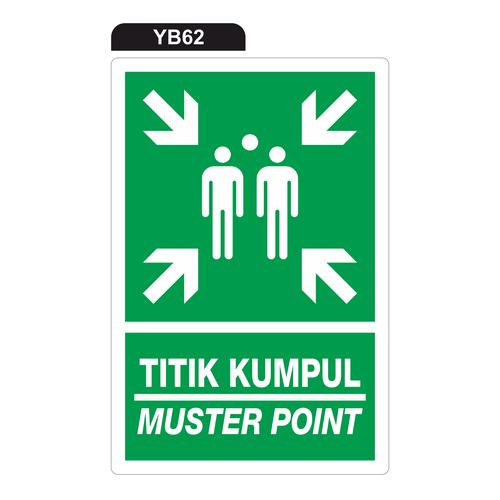 Jual Rambu Titik Kumpul (Assembly Point) 40x60 cm - KODE YB62, PLAT ...