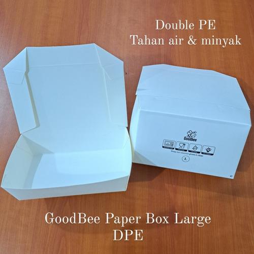 Jual LUNCH BOX KERTAS PUTIH - L BESAR - PAPER LUNCH BOX - TAKE AWAY ...
