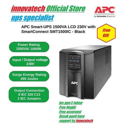 Promo APC SMT1500IC Smart Connect UPS Tower 1500VA 1000Watt LCD Cloud Cicil 0% 3x - Jakarta ...