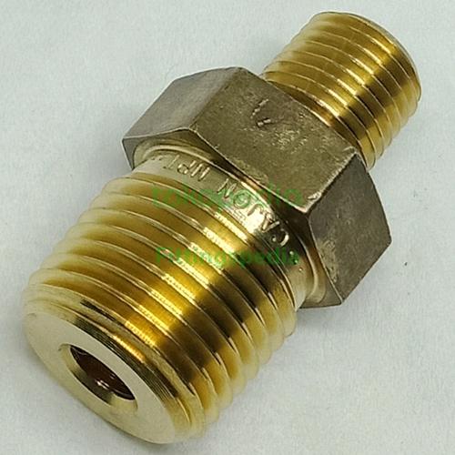 Jual Fitting Double Nepel Reducer Kombinasi 1/4" Npt X 1/2" Npt Brass ...