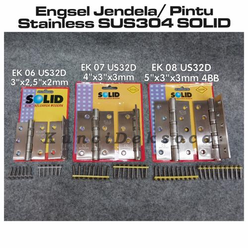 Jual Engsel Solid Stainless SUS304 EK 06 / Engsel EK 07 - EK 08 Solid ...