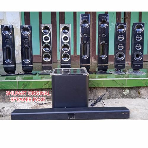 Jual speker speaker TOWER SOUNDBAR SUBWOFER POLYTRON PASIF BISA AUDIO ...