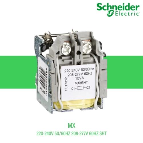 Jual Schneider Mccb Shunt Trip MX 220-240VAC 100-630A Original Series ...