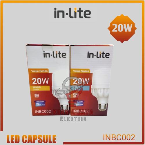 Jual INLITE VALUE Lampu LED Bulb Tabung Kapsul INBC002 20W E27 Sinar ...