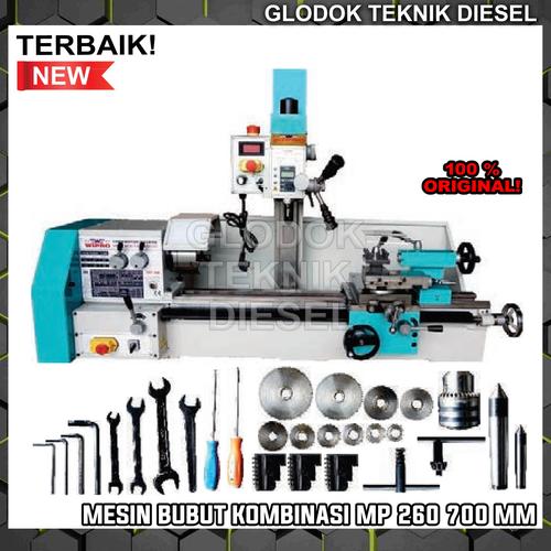 Jual WIPRO Mesin Bubut Besi Bench Lathe Kombinasi 700 mm MP 260 MP260 ...