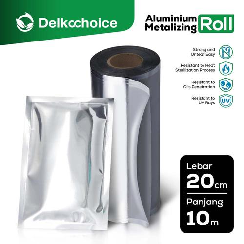Jual KEMASAN ALUMUNIUM METALIZING ROLL 20x1000 DELKOCHOICE - Jakarta ...