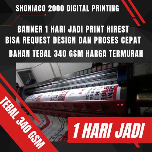 Jual Banner 2x1 meter Bahan Flexi China 280 Gsm 1 Hari jadi - Request ...