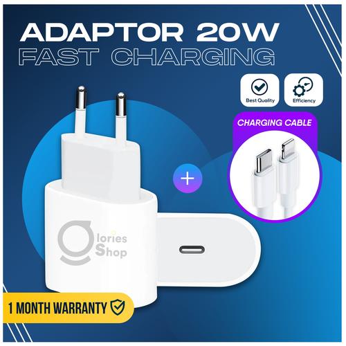Promo Adaptor Charger Iphone 18W USB C + Kabel Iphone 11 11 PRO MAX ...