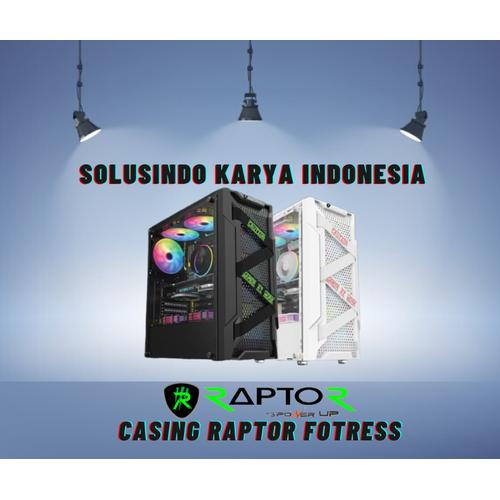 Jual CASING KOMPUTER POWER UP RAPTOR FOTRESS INCLUDE 3 FAN PC GAMING ...