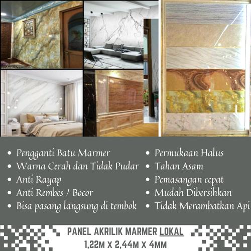 Jual Panel Marmer PVC / Marmer Dinding / Marmer Akrilik / Marmer Mirip ...