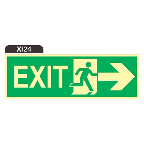 Jual RAMBU ARAH EXIT 45X15 CM - KODE XI24, STICKER ONLY - Kota Cimahi ...