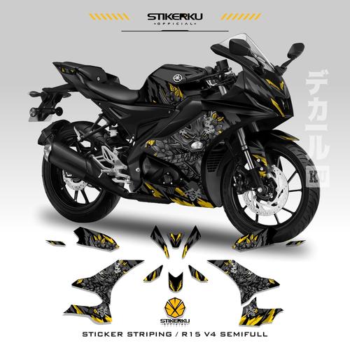 Jual STIKER STICKER STRIPING DECAL SEMI FULL YAMAHA R15 V4 ONI-SAN ...